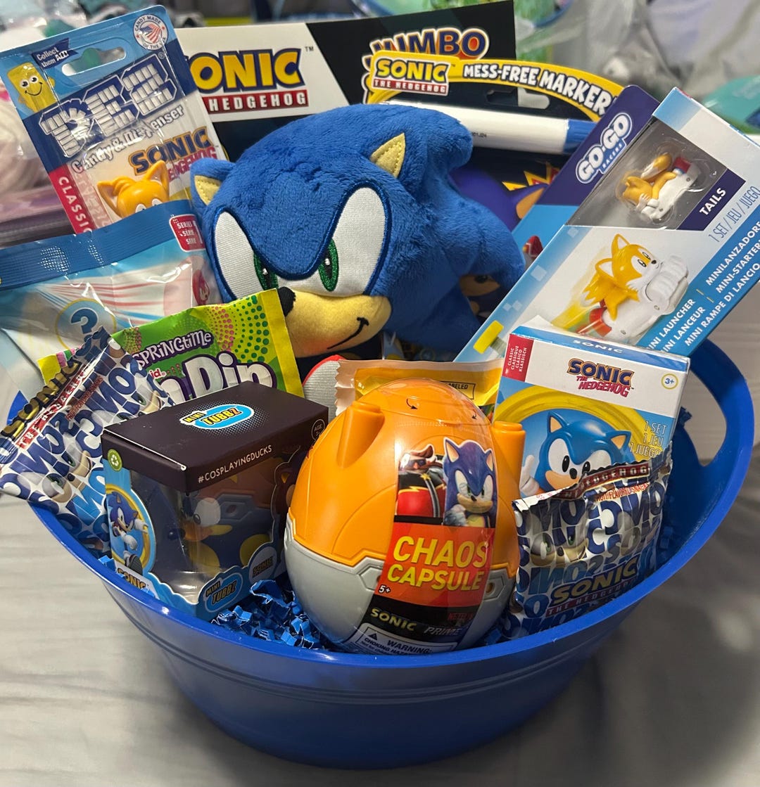 Sonic the Hedgehog Themed Easter Basket! - Etsy