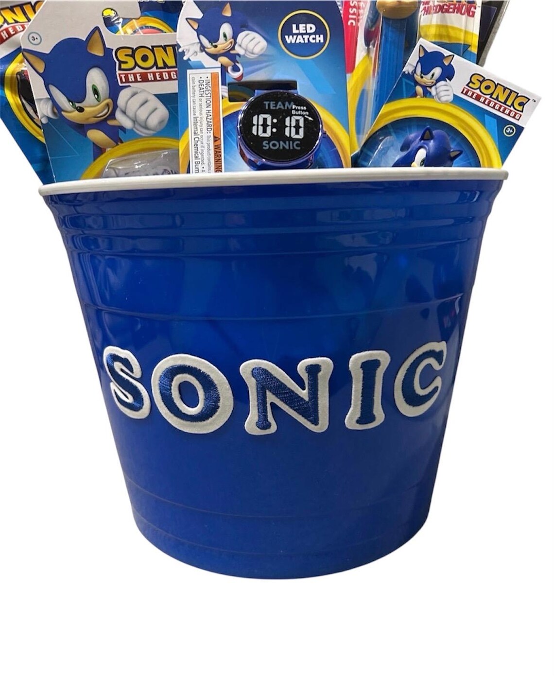Sonic the Hedgehog Gift Basket! Perfect for Birthday or Any Occasion ...