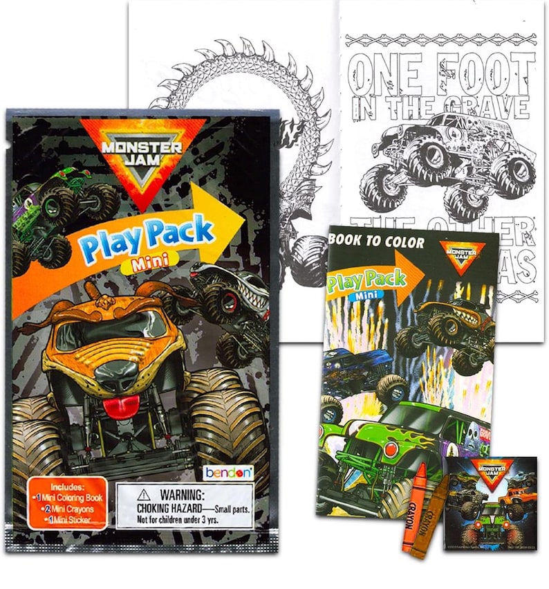 Monster Truck Prefilled Party Favor Bag! (price is per Bag) - Etsy