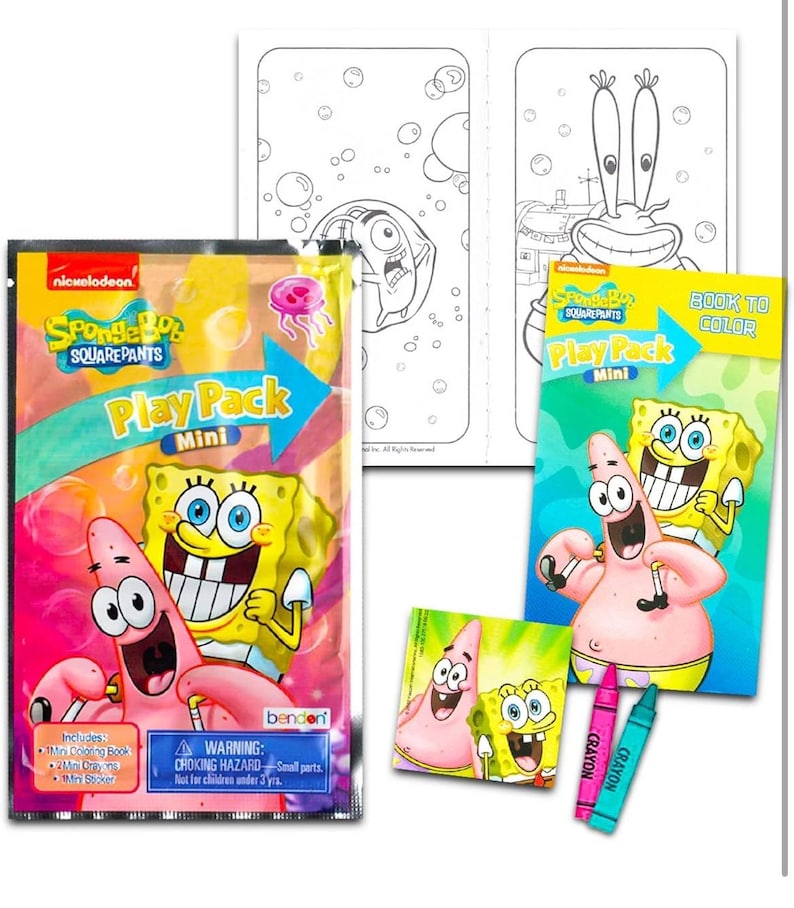 Spongebob Prefilled Party Favor! (price is per Bag) - Etsy