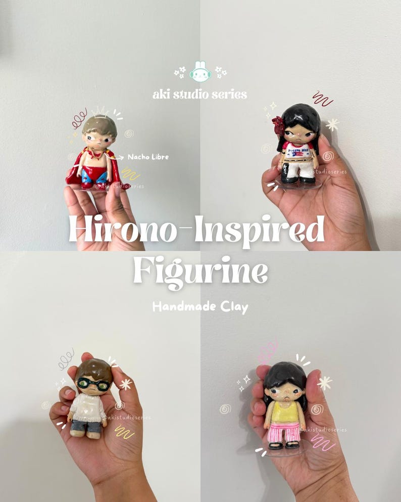 Personalized Custom Hirono-inspired Figurine | Handmade With Air Dry ...