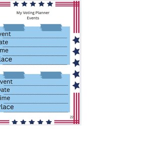Voting Planner - Etsy