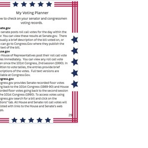 Voting Planner - Etsy