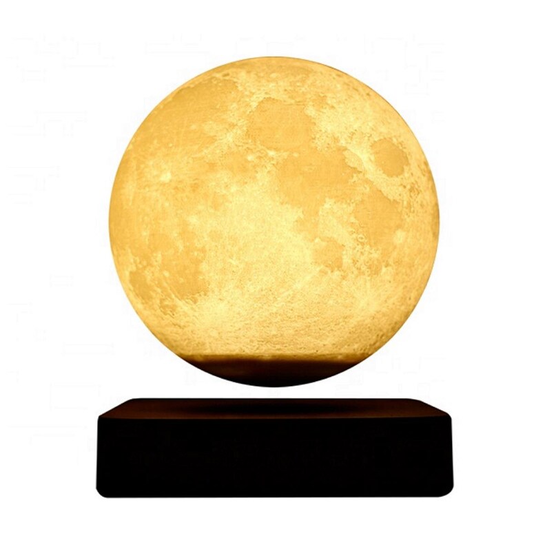 Marery Levitating Moon Lamp - Floating Moon Light Magnetic Desk Lamp ...