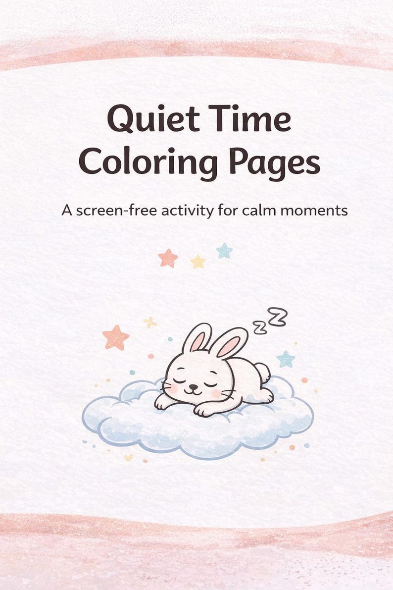 Quiet Time Coloring Pages for Kids | Screen-free Animal Coloring ...