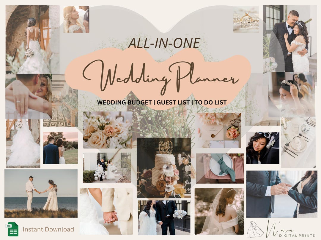 Wedding Planner Excel Spreadsheet Wedding Budget Tracker Wedding ...