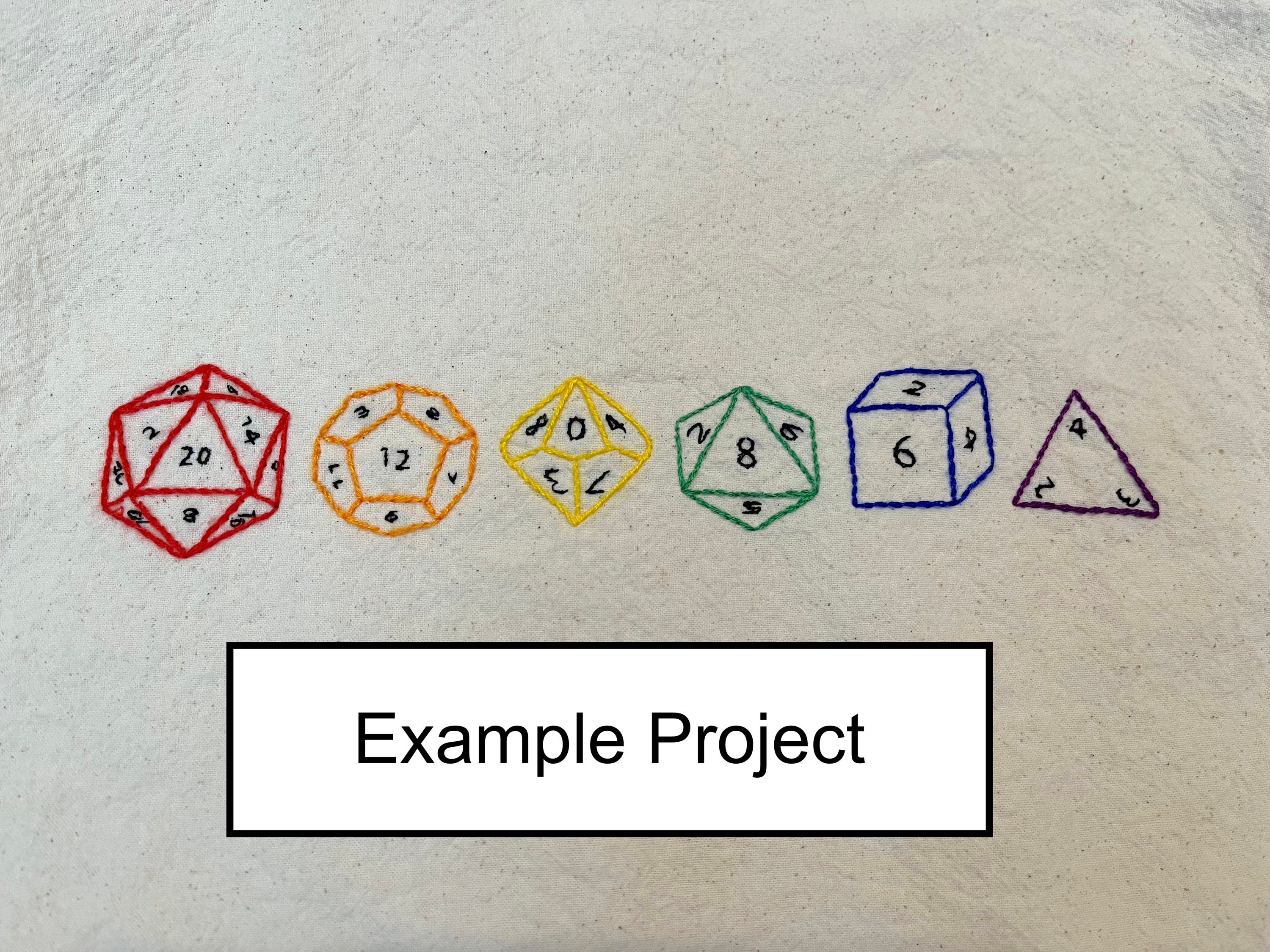 Polyhedral Dice Set Pattern - Etsy