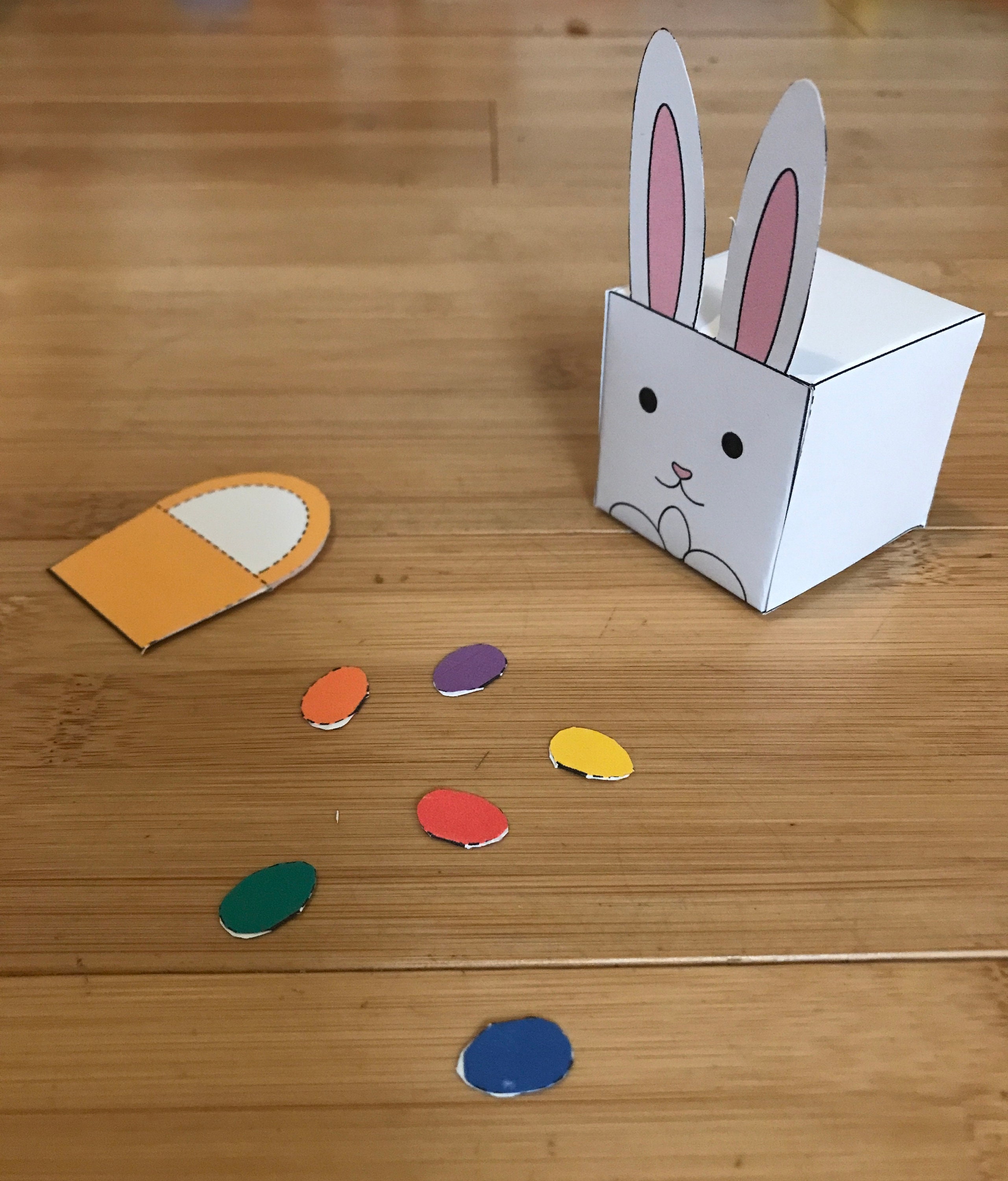 Cube Easter Bunny Printable Craft - Etsy