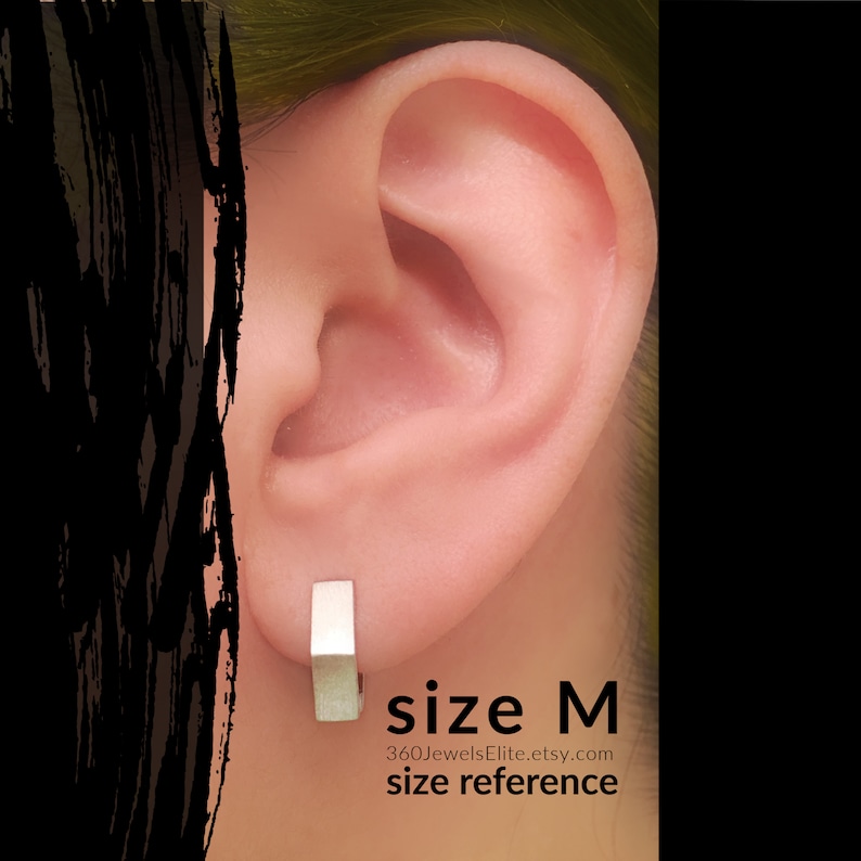 Polar Ice Hex Hoop Earrings, Men's Hoop Earrings, Hexagon Hoop Earrings ...