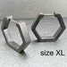 Hexagon Hoops for Men Extra Large Geometric Hoops Black - Etsy