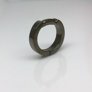 10 Gauge Black Hoop Earings, Men's Earrings, Black Gold Hoop Earrings ...