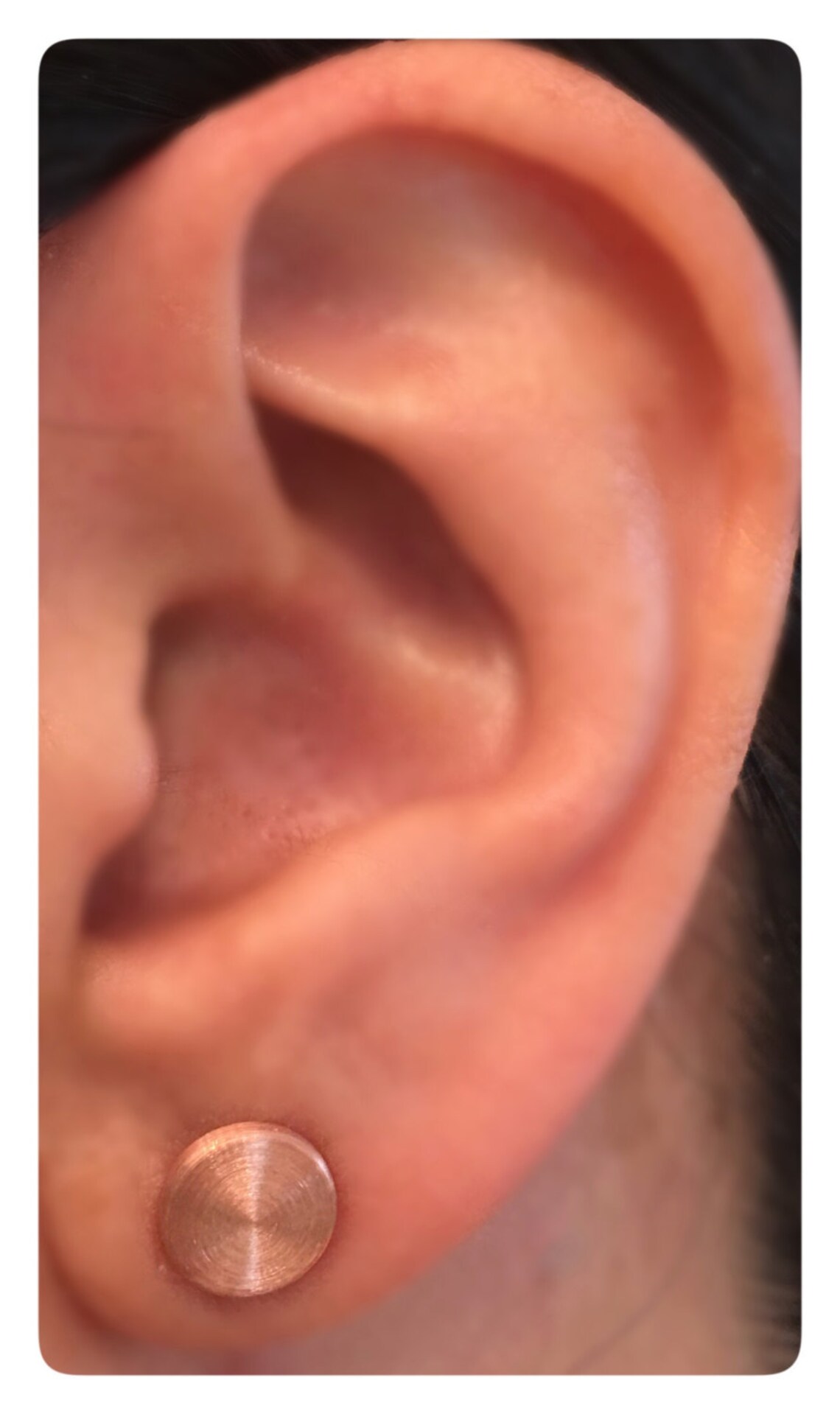 Rose Gold Stud Earrings Industrial Rust Men's Earrings | Etsy