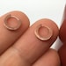 Men's Hoop Earrings, Rusted Copper Hoops, Rose Gold Hoop Earrings for ...