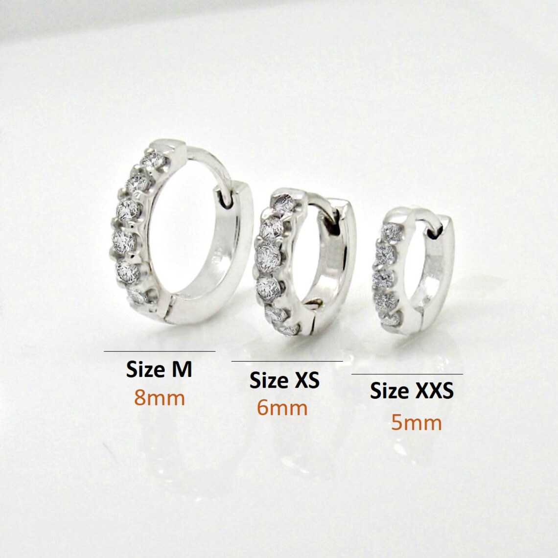 Men's Hoop Earrings Diamond Aeon Hoop Earring Solid Gold - Etsy