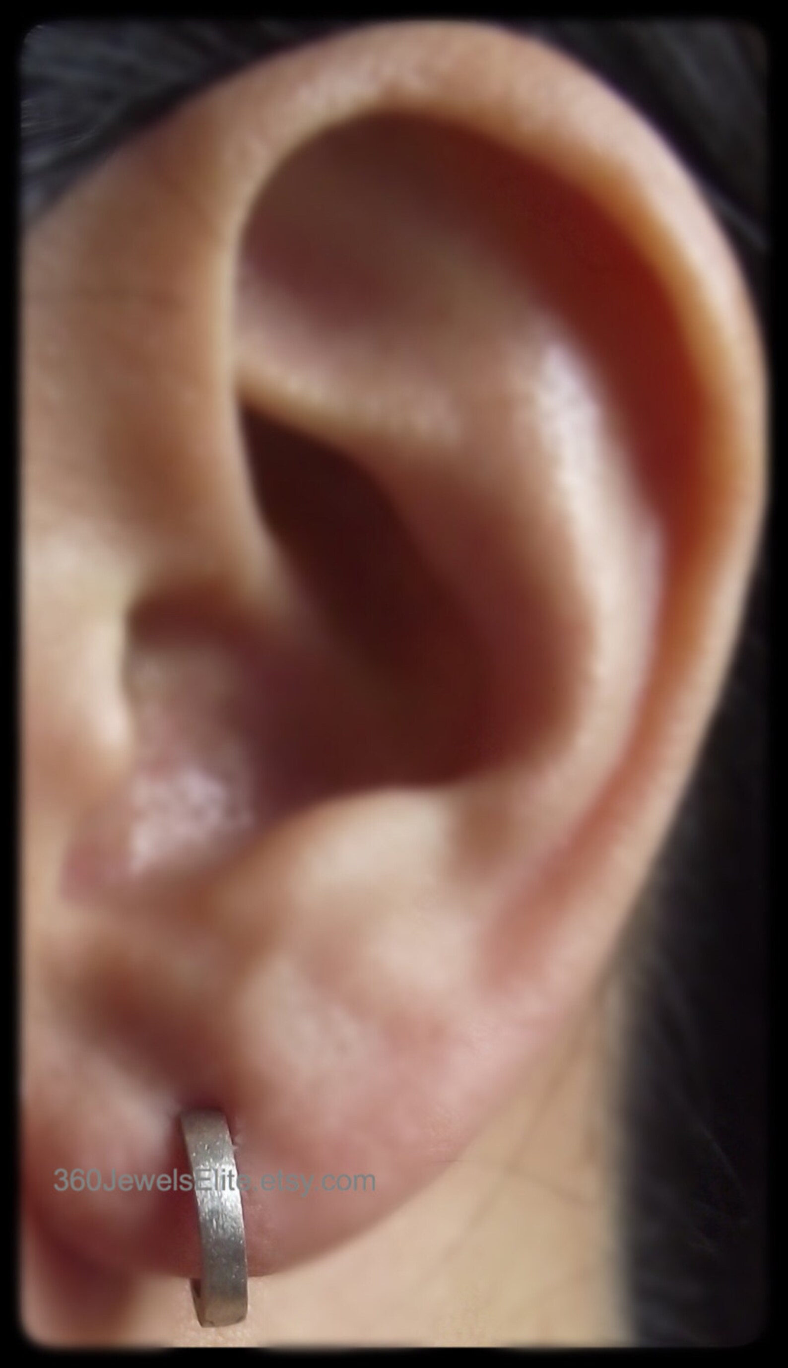 Custom Gauged Earrings for Men Gauge Hoop Earrings 12G 14G | Etsy