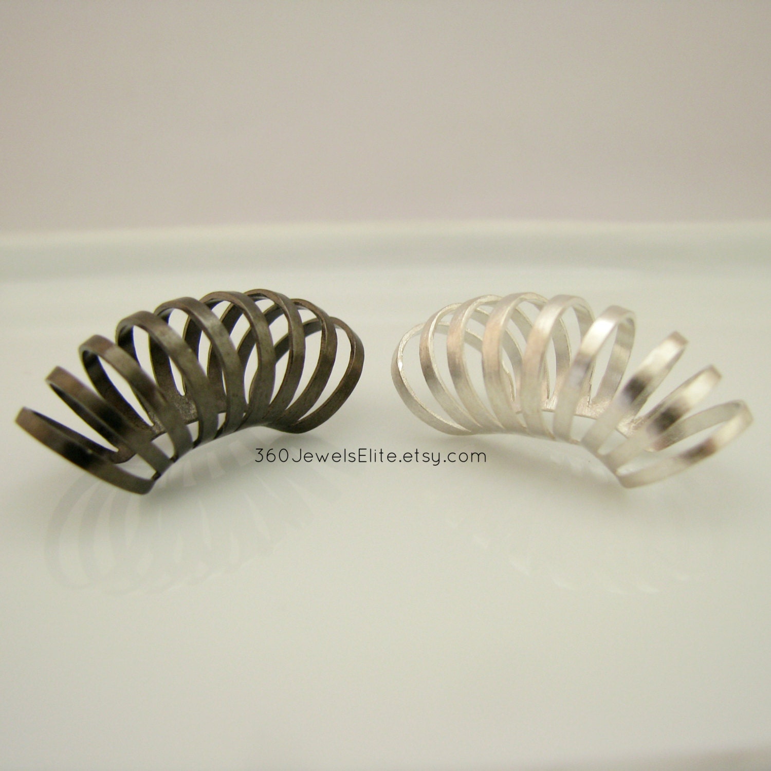 Men's Ear Cuff Black Turbine Coil Ear Cuff Men's | Etsy