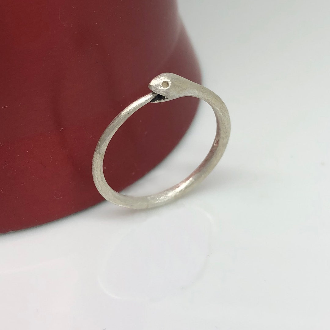 Snake Ring, Serpent Ring, Ouroboros Ring, Snake Wedding Ring, Stackable ...