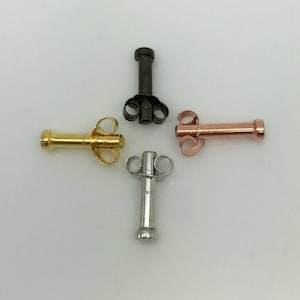 12 Gauge Stud Earrings, Men's Gauged Earrings, Cartilage Earring, 12G ...