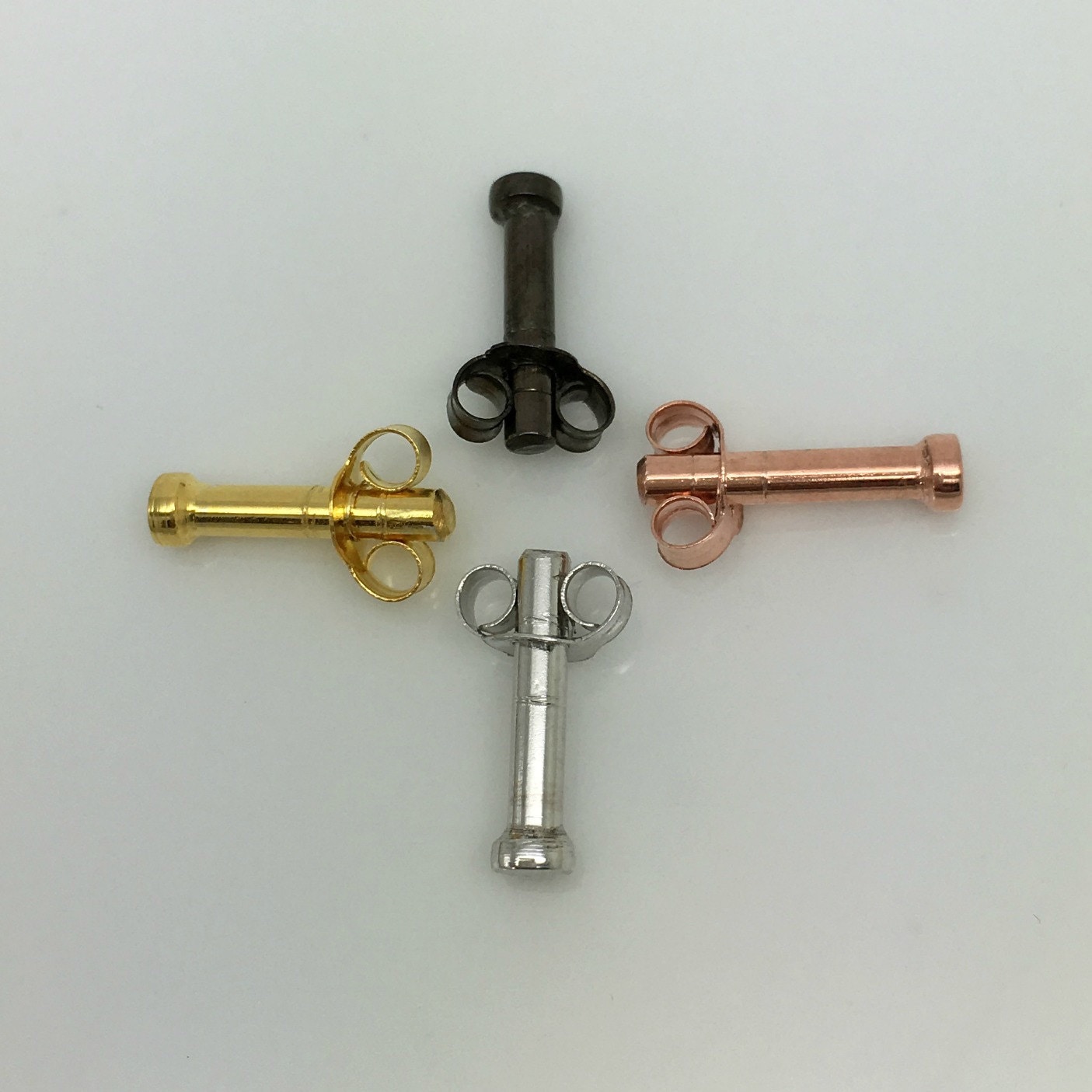 12 Gauge Stud Earrings Men's Gauged Earrings Cartilage - Etsy