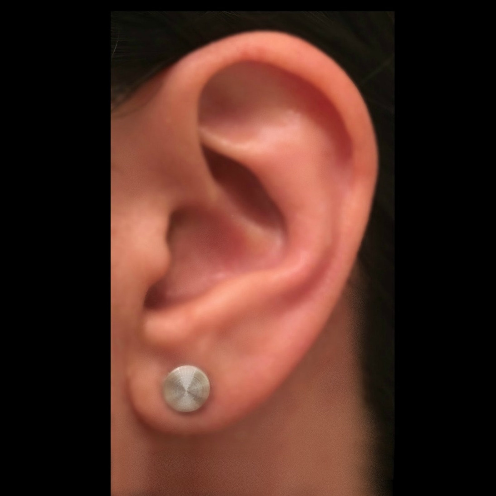 12 Gauge Silver Stud Earrings Men's Stud Earrings - Etsy