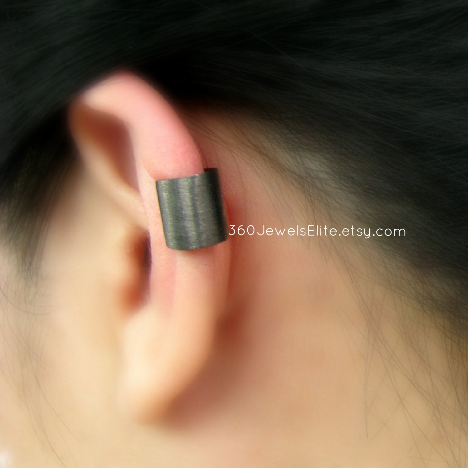 Brushed Silver Ear Cuff Simple Ear Cuff Silver Ear Cuff Ear | Etsy