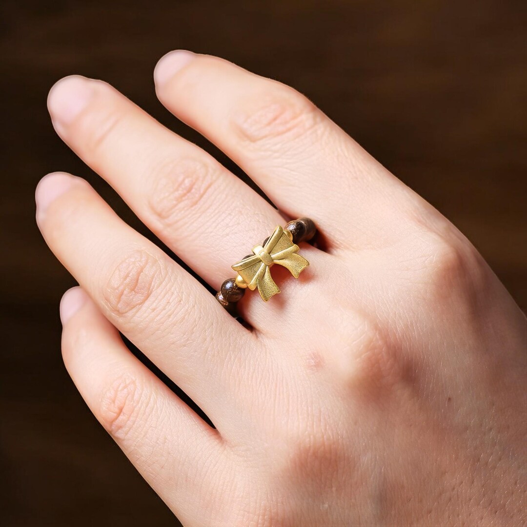 Natural Agarwood Ring | Sinking-grade Vietnamese Agarwood | Handmade ...