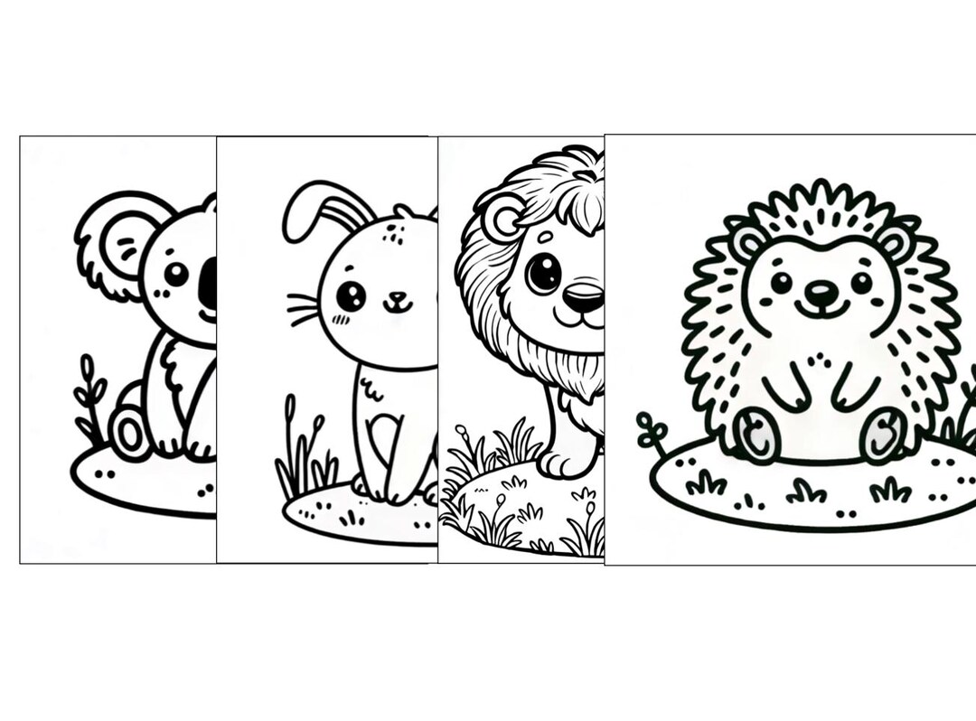 Animal Colouring Page for Kids - Printable Digital Download | Fun ...