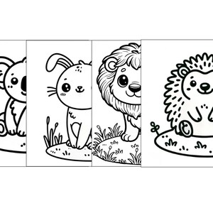 Animal Colouring Page for Kids - Printable Digital Download | Fun ...