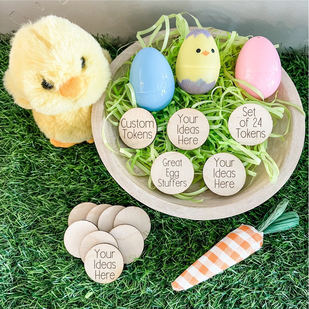 Custom Easter Basket Tokens, Custom Reward Tokens, Kids Reward Tokens ...