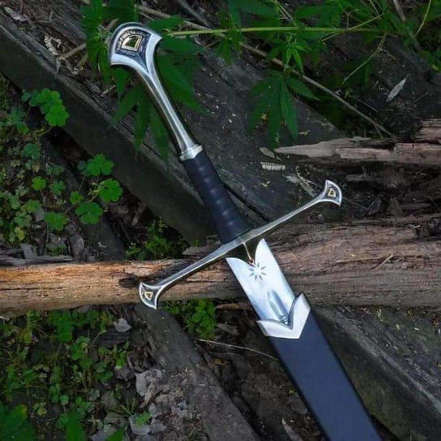Hand-forged Reforged King's Sword Replica, Epic Fantasy Longsword W ...