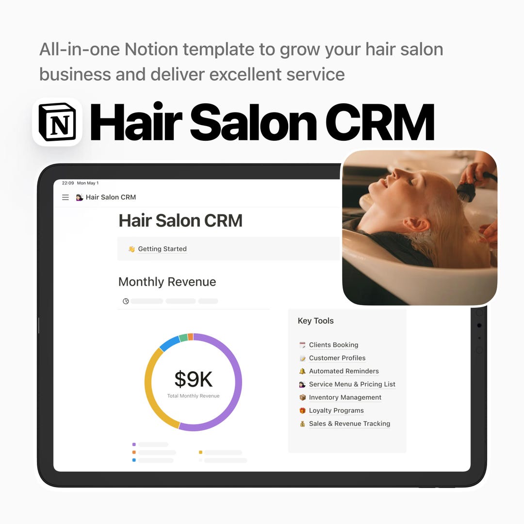 Hair Salon Client Tracker Template, Client Management, Transaction ...
