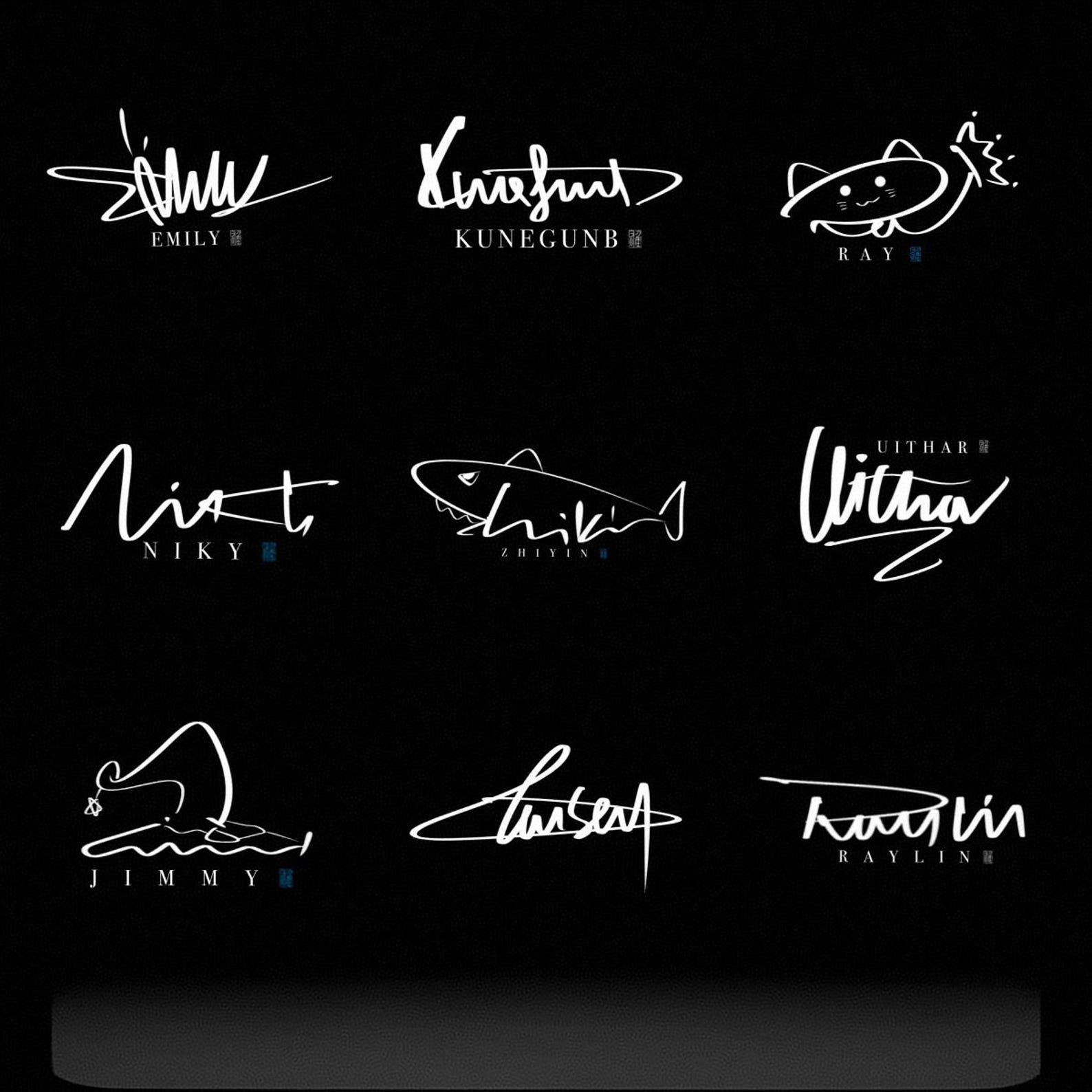 Custom Handwritten Name, Digital Handwriting Name Art , Custom ...