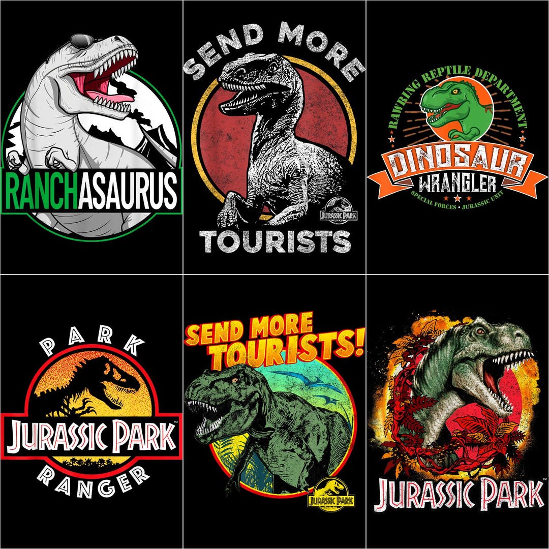 Jurassic Raptor Park Ranger Dinosaur Movie Puns Film Teacher Jokes ...