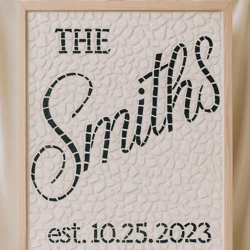 Wedding Mosaic Name - Etsy