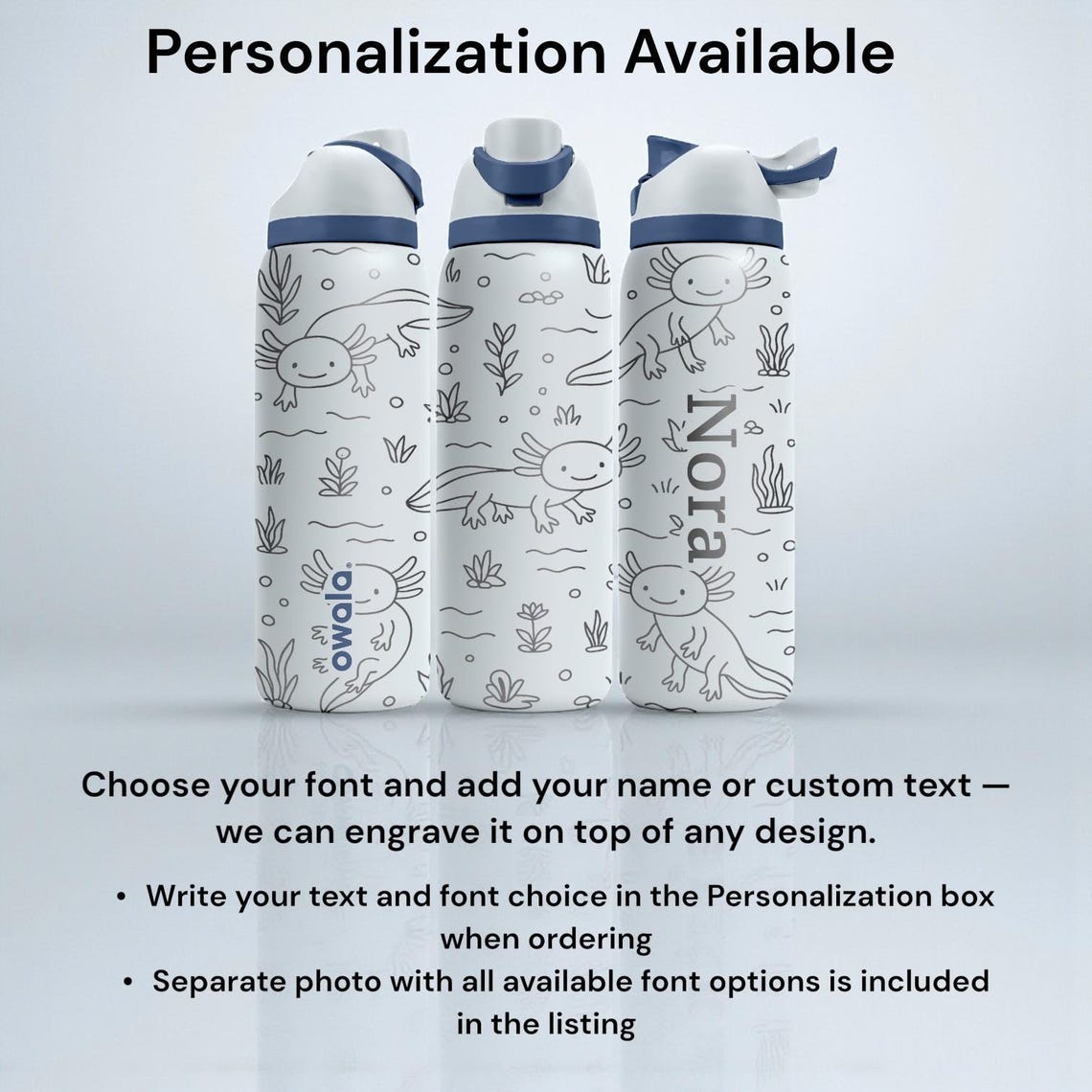 Duck Engraved Owala Tumbler – 16oz 24oz 32oz 40oz Yellow Freesip Cup ...