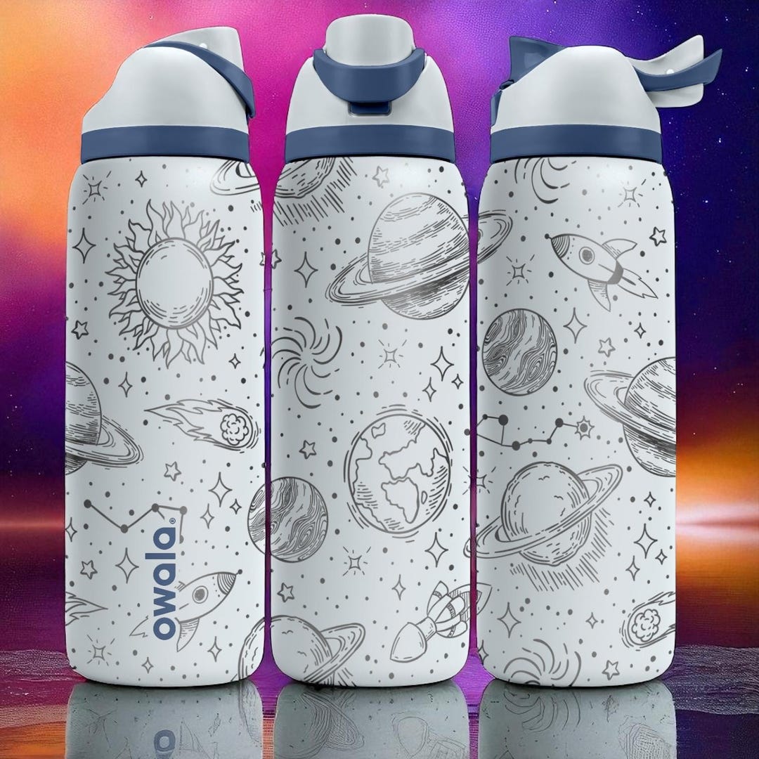 Galaxy Space Owala Tumbler – 16oz 24oz 32oz 40oz Engraved Freesip ...