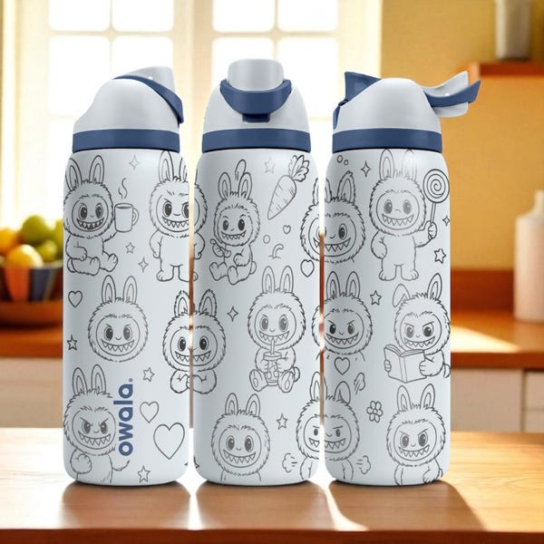 Labubu Water Bottles - Etsy