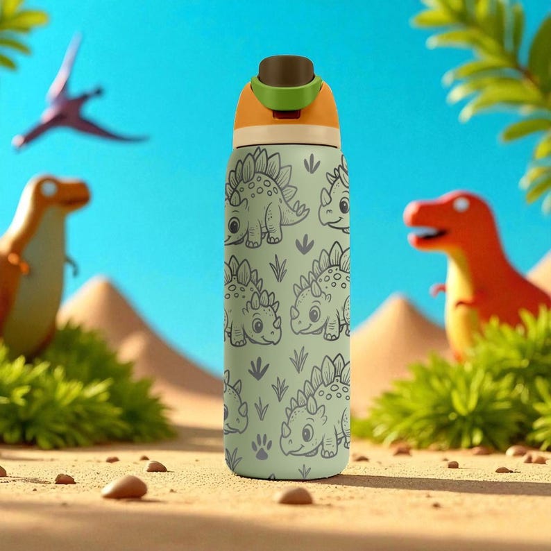 Dinosaur Engraved Owala Tumbler – 16oz 24oz 32oz 40oz Jurassic Freesip ...