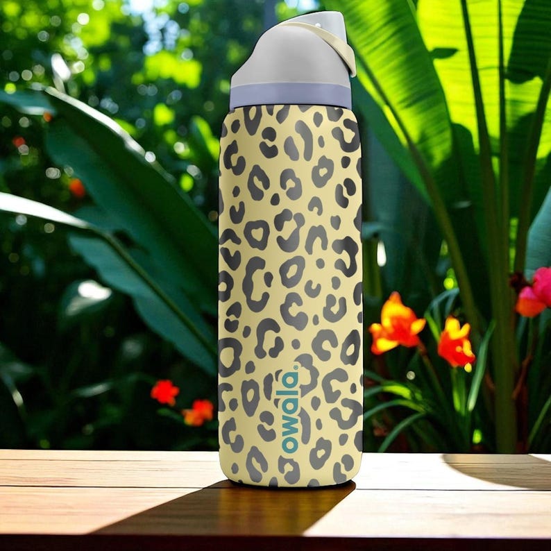Leopard Engraved Owala Tumbler – 16oz 24oz 32oz 40oz Animal Print ...