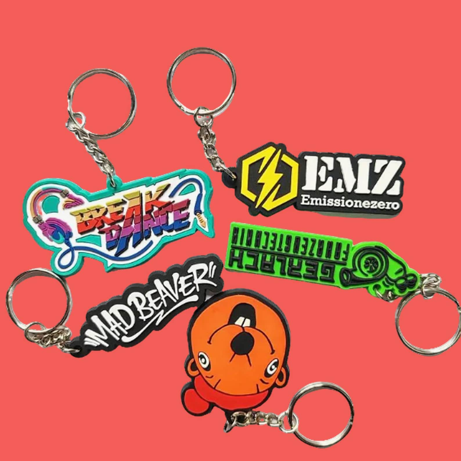 Custom 2D/3D PVC Rubber Keychain, Personalized Soft PVC Keychain ...