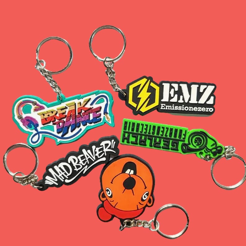 Custom 2D/3D PVC Rubber Keychain, Personalized Soft PVC Keychain ...