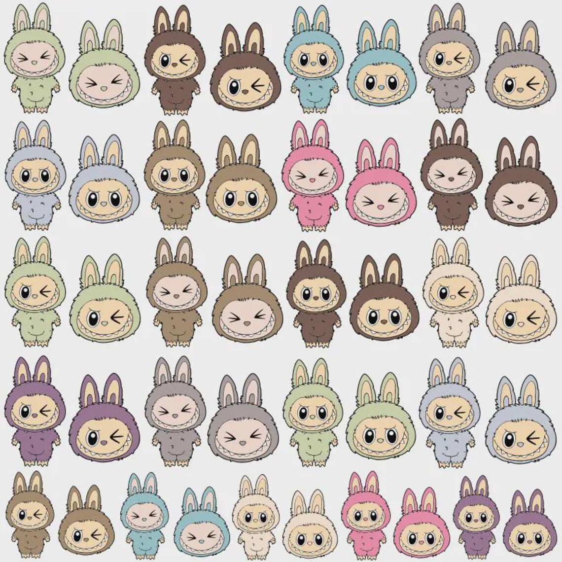 Labubu Png, Labubu Designs Png Bundle, Vector Digital File for Cricut ...