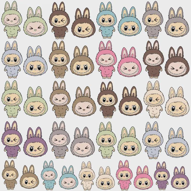 Labubu Png, Labubu Designs Png Bundle, Vector Digital File for Cricut ...