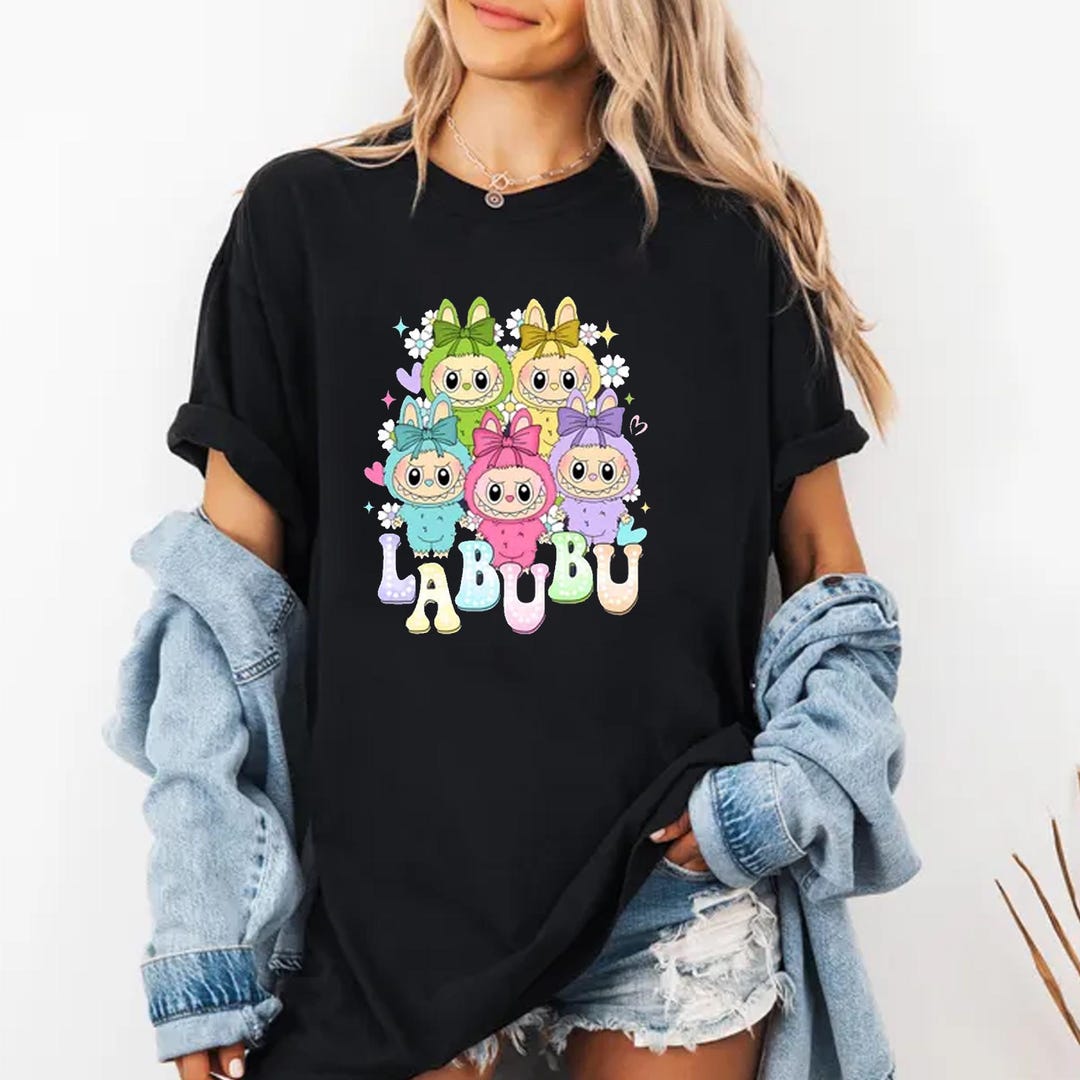 Labubu Cute Sweatshirt_hoodie_tshirt, Cute Cartoon Dolls Graphic Tee ...