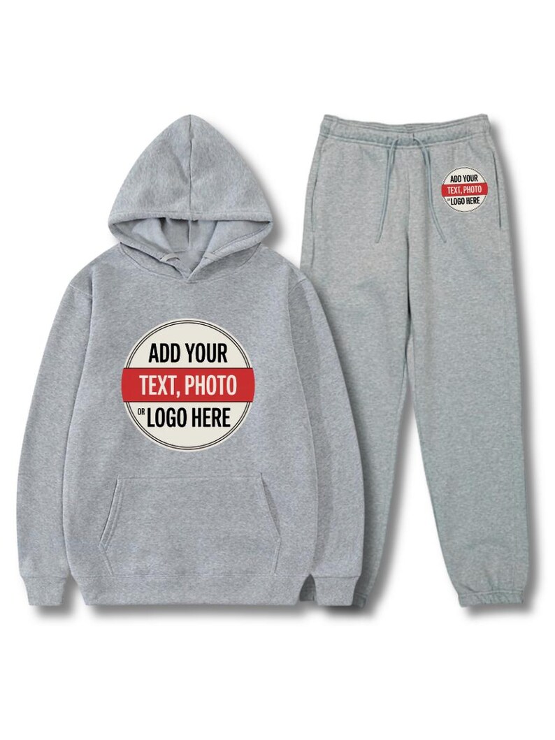 Custom Tracksuit, Logo, Your Logo & Photo on a Hooded Sweatsuit or ...