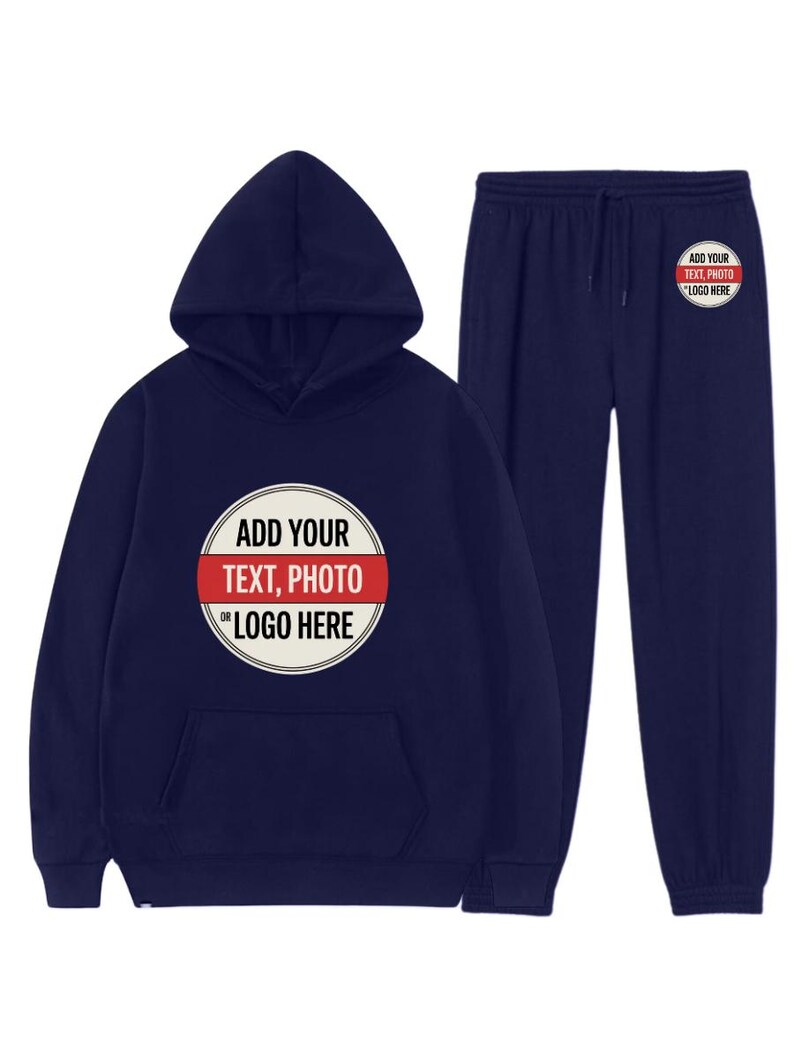 Custom Tracksuit, Logo, Your Logo & Photo on a Hooded Sweatsuit or ...