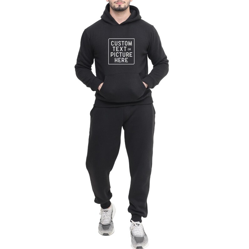 Custom Tracksuit, Logo, Your Logo & Photo on a Hooded Sweatsuit or ...