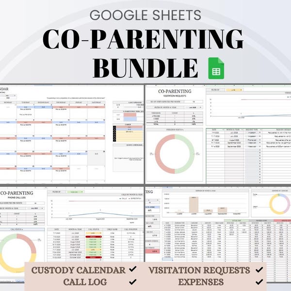 Coparenting Excel Tracker - Etsy