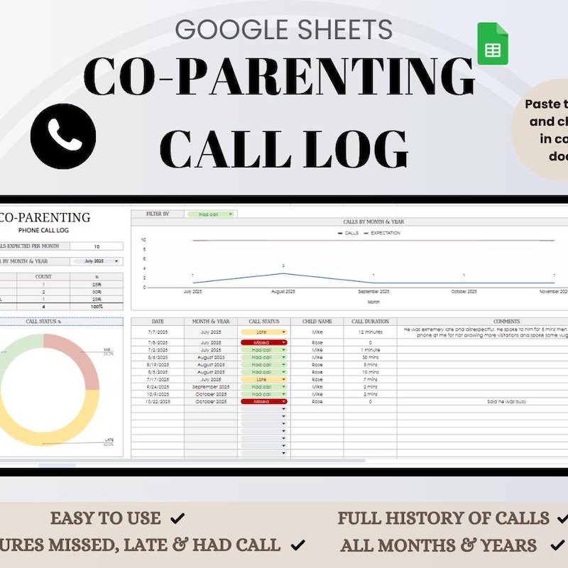 Evidence Log Template - Etsy