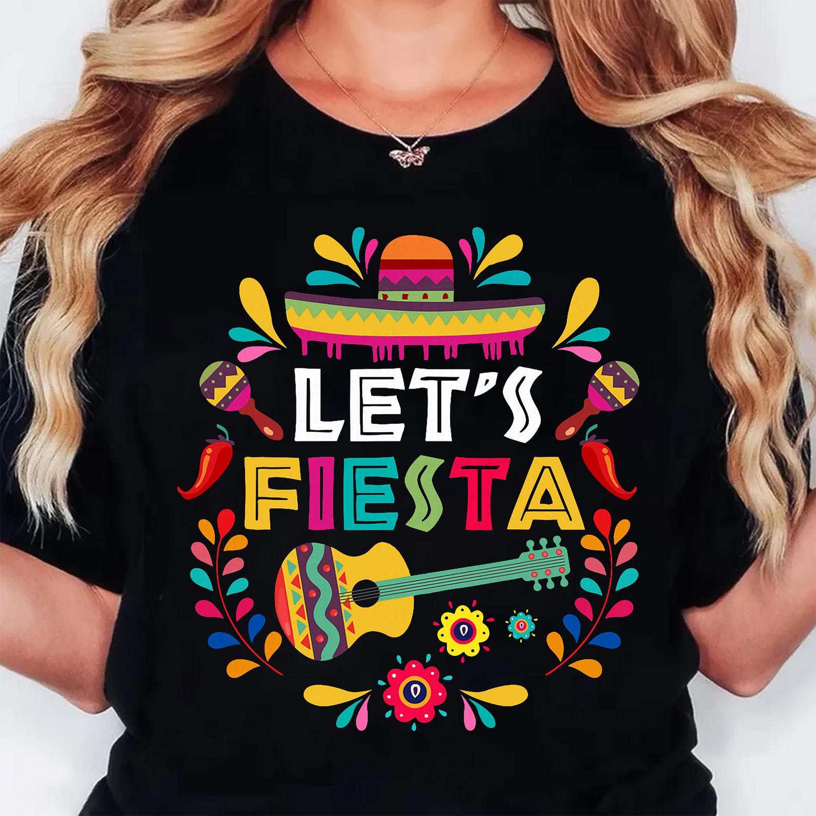 Fiesta PNG Bundle, Cinco De Mayo Designs, Lets Fiesta Quote Art, Mexico ...